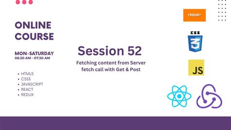 Web Development Training In Telugu Fetching Content From Server Fetch Get Post Session