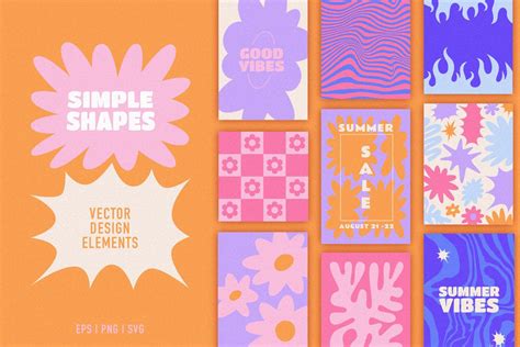 Simple Shapes Design Elements