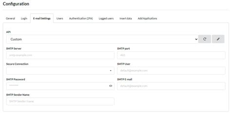 E Mail Settings Scriptcase Low Code Documentation