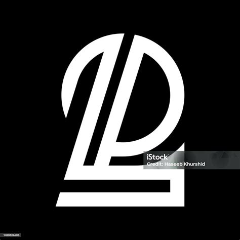 Logo Lp Minimal Icône Dune Lettre Pl Sur Fond De Luxe Idée De Logo