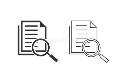 审查文档计划线图标设置为平整样式 审阅语句矢量图 向量例证 插画 包括有 被验核 纸张 鉴定 解剖学 194748869