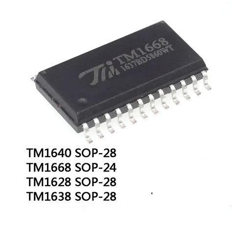 10pcs New Original Tm1628 Tm1638 Tm1640 Tm1668 Sop 24 Led Driving Chip Sop 28 Tm Tianwei In