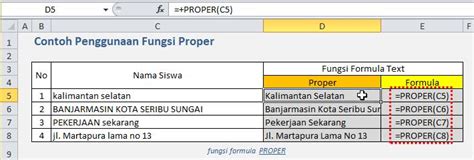 Fungsi Formula Text Upper Lower Dan Proper Panduan Blog Excel