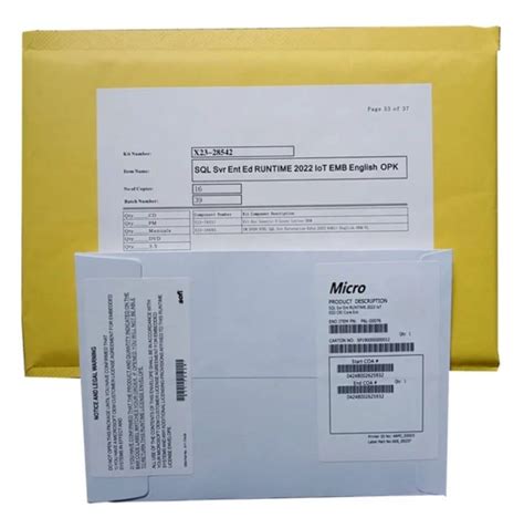 SQL Server Microsoft DVD Pack 2019 2022 Standard Or Enterprise