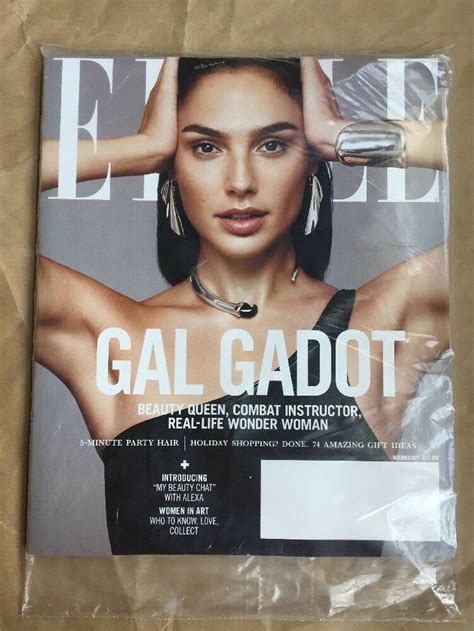 Elle Magazine December 2017 New In Plastic Ship Free Gal Gadot 5 Min
