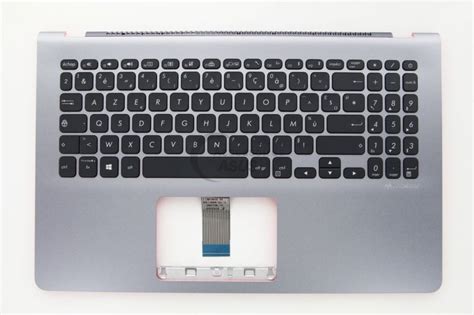 Teclado AZERTY Retroiluminado Gris Y Rojo Para Asus VivoBook