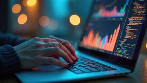 Hands Coding On Laptop At Night Developer Hacker Programmer Working