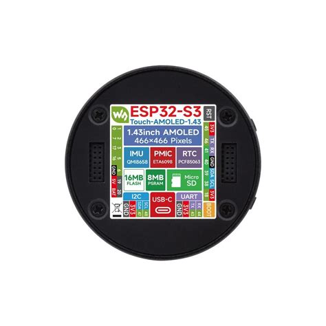 Waveshare Esp32 S3 1 43inch Amoled Display Development Board Development Board With 466×466