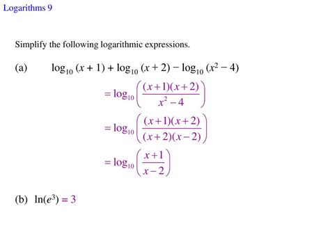 Unit 3 Part 2 Logarithms And Exponentials Inequalities Ppt Download
