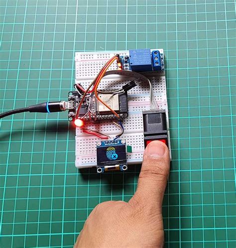 esp32 based biometric door lock system using fingerprint sensor