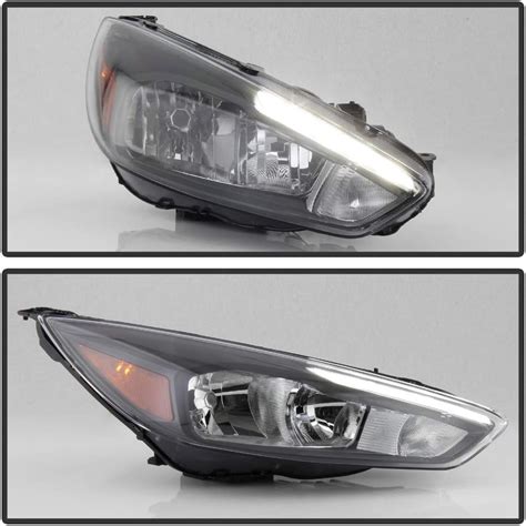 Acanii Para Modelo Hal Geno Con Led Drl Ford Focus Faros Delanteros