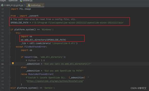 【openlisde报错】modulenotfounderror Couldn‘t Locate Openslide Dll Did