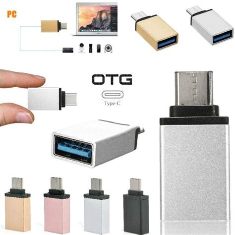 Jual OTG Konektor Sambungan Otg Micro Usb V Dan Tipe C Type C Non Merk Dan Non Packing