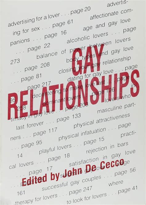 Gay Relationships Dececco Phd John 9780918393333 Books