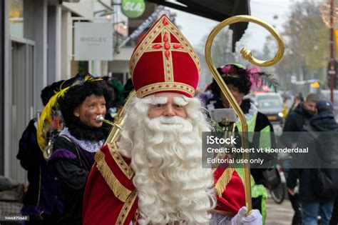 Close Up Sinterklaas At The Sinterklaas Festival At Amsterdam The