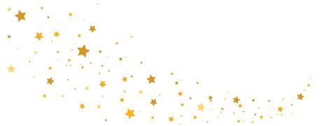 흰색 배경에 황금 별 구성 스타 트레일 모양 반짝이 우아한 디자인 요소 골드 슈팅 스타 매직 장식 크리스마스 텍스처 벡터