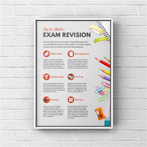 Exam Revision Tips Poster Print Coco And Bella