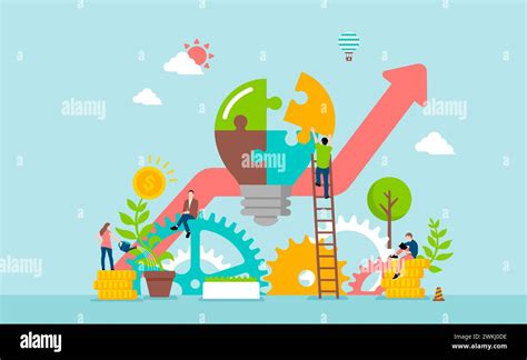 Business Growth Vector Banner Illustration Stock Vector Image And Art Alamy