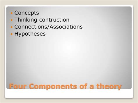 What Is A Theory PPT