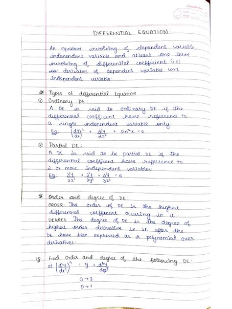 Differential Eqn Pdf