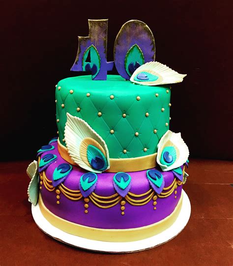 Peacock Birthday Cake