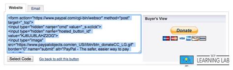 PayPal Donate Button How To Create It Embed It On Your Site WPLearningLab
