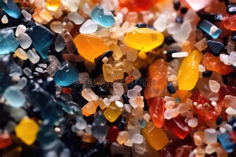 Various Microplastics Stock Illustrations 21 Various Microplastics