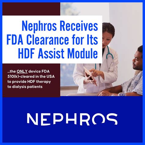 Andy Astor On Linkedin Nephros Hemodiafiltration Fdacleared
