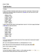 Final Review Pdf Cs Uy Final Review The Story Professor And
