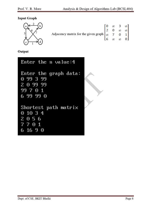 Analysis And Design Of Algorithm Lab Manual Bcsl404 Pdf