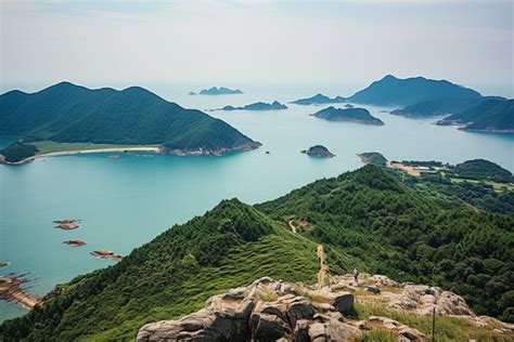 산과 바다가 보이는 풍경 경북 고건축 고해상 배경 일러스트 및 사진 무료 다운로드 Pngtree