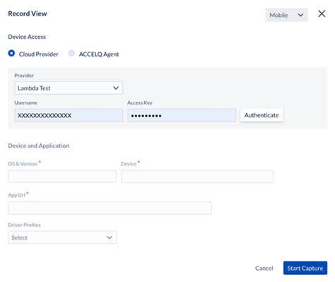 ACCELQ Integration LambdaTest