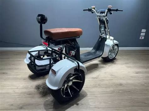 Triciclo Elétrico Citycoco Motor 4000w C Cesto Completo à venda em