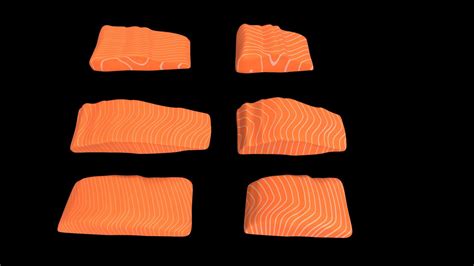 Salmon Filet Thin 3d Model By Amin Adukov Aminchok [ca7dffd] Sketchfab