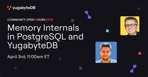 Yugabytedb Cloudnative Distributedsql Postgresql Memory Yugabyte