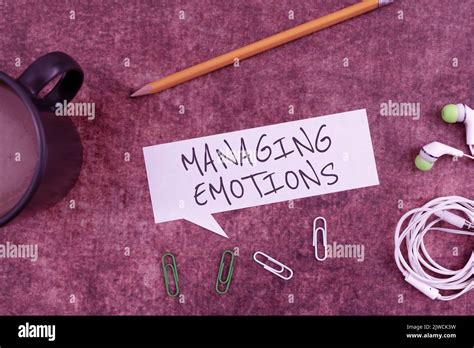 Sign Displaying Managing Emotionscontrolling Feelings In Oneself