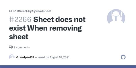 Sheet Does Not Exist When Removing Sheet · Issue 2266 · Phpoffice