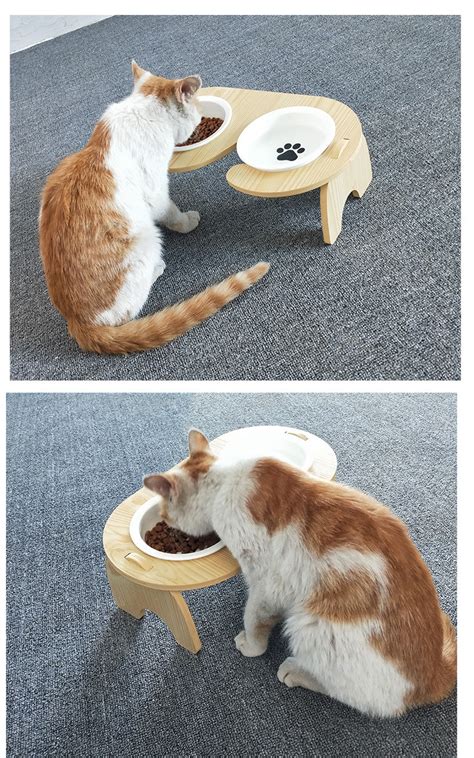 Badu Bg Купи за домашни любимци Котки и кучета Издигнати купи за храна и вода с хранилка на