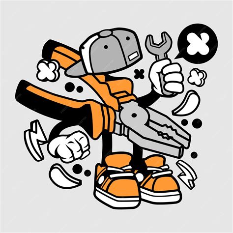 Premium Vector Pliers Cartoon Character