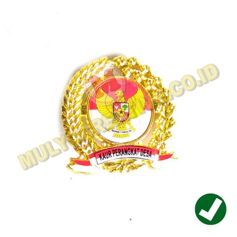 Jual Pin Kaur Perangkat Desa Garuda Padi Dan Kapas Lencana Kaur Desa Murah Di Lapak