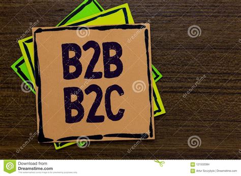 Word Writing Text B B B C Business Concept For Two Types For Sending Emails To Other People