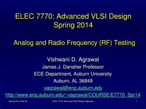ppt elec 7770 advanced vlsi design spring 2014 analog and radio