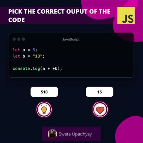 Video Sweta Upadhyay On Linkedin Javascript Coders Javascript Javascriptquiz