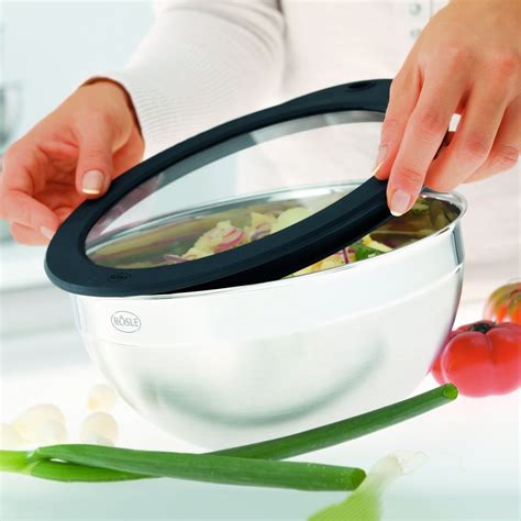 Rosle Glass Silicone Lid For Stainless Steel Bowl Borough Kitchen