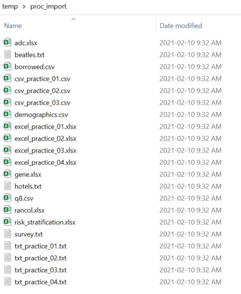 Proc Import File Download