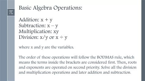 Algebra Basic Pdf