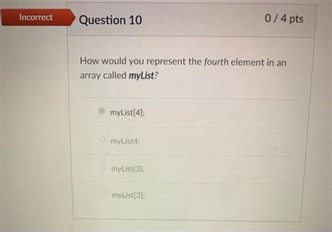 Solved Incorrect Question 1 04 Pts What Is Wrong With The