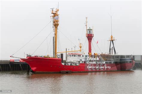 독일 항구 쿡스 하 펜에서에서 Elbe1 Lightvessel입니다 현재 박물관으로 사용 0명에 대한 스톡 사진 및 기타 이미지