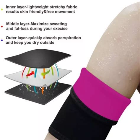 Arm Wraps Neoprene Arm Sleeves For Women Sport Increase Perspiration To