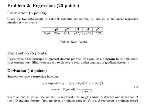 solved given the five data points in table 2 compute the